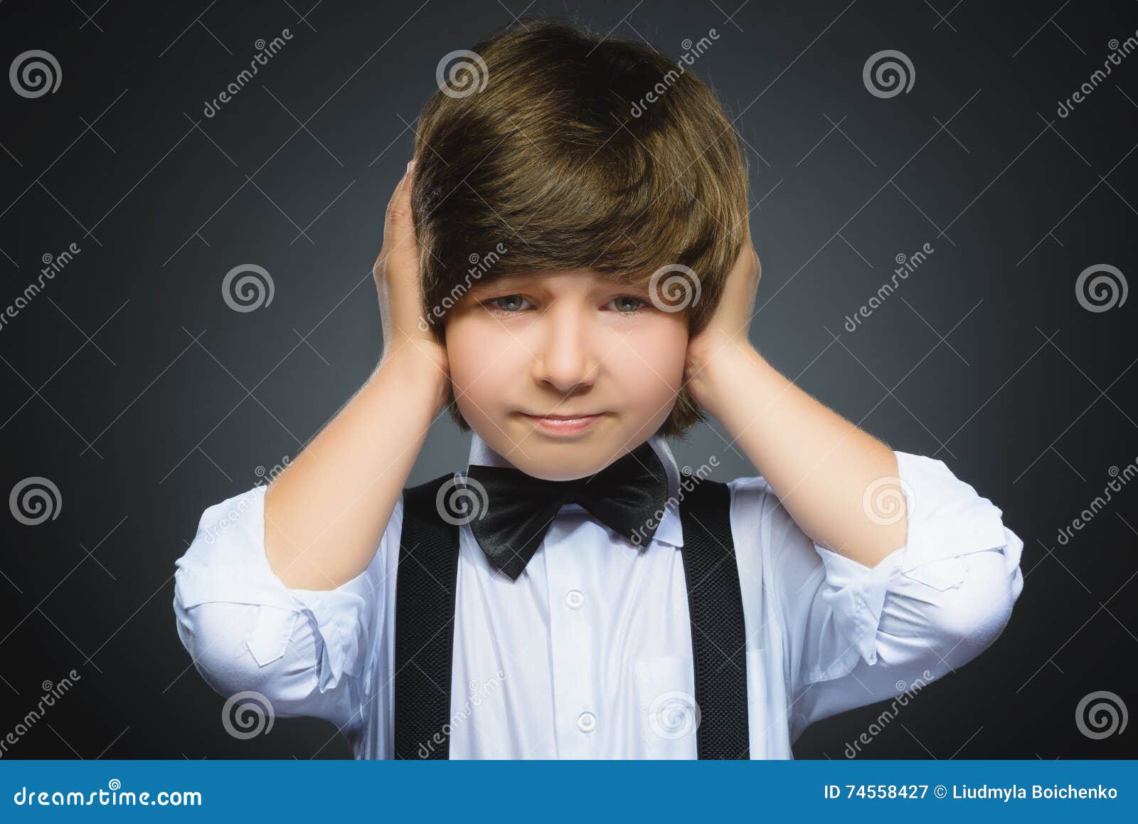 Closeup Sad Boy with Worried Stressed Face Expression Stock Image ...