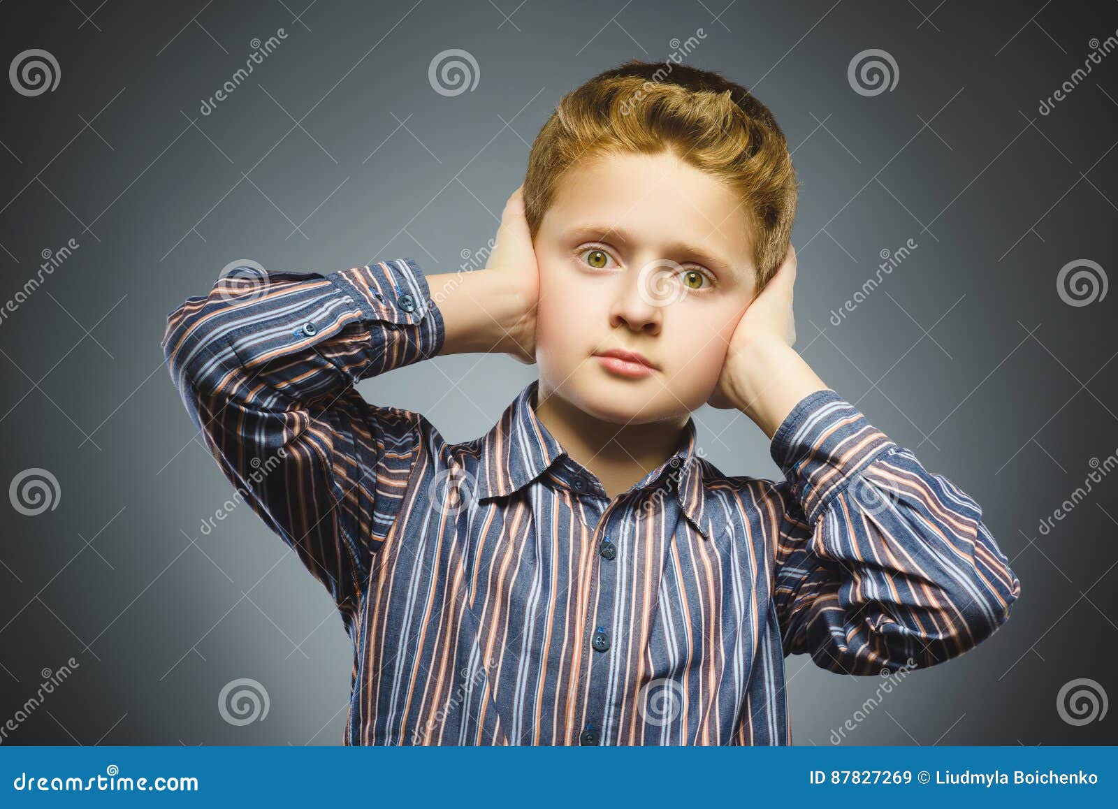 Closeup Sad Boy with Worried Stressed Face Expression Stock Image ...