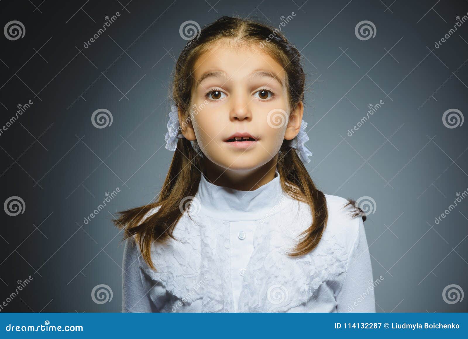 Closeup Sad Girl with Worried Stressed Face Expression Stock Image ...