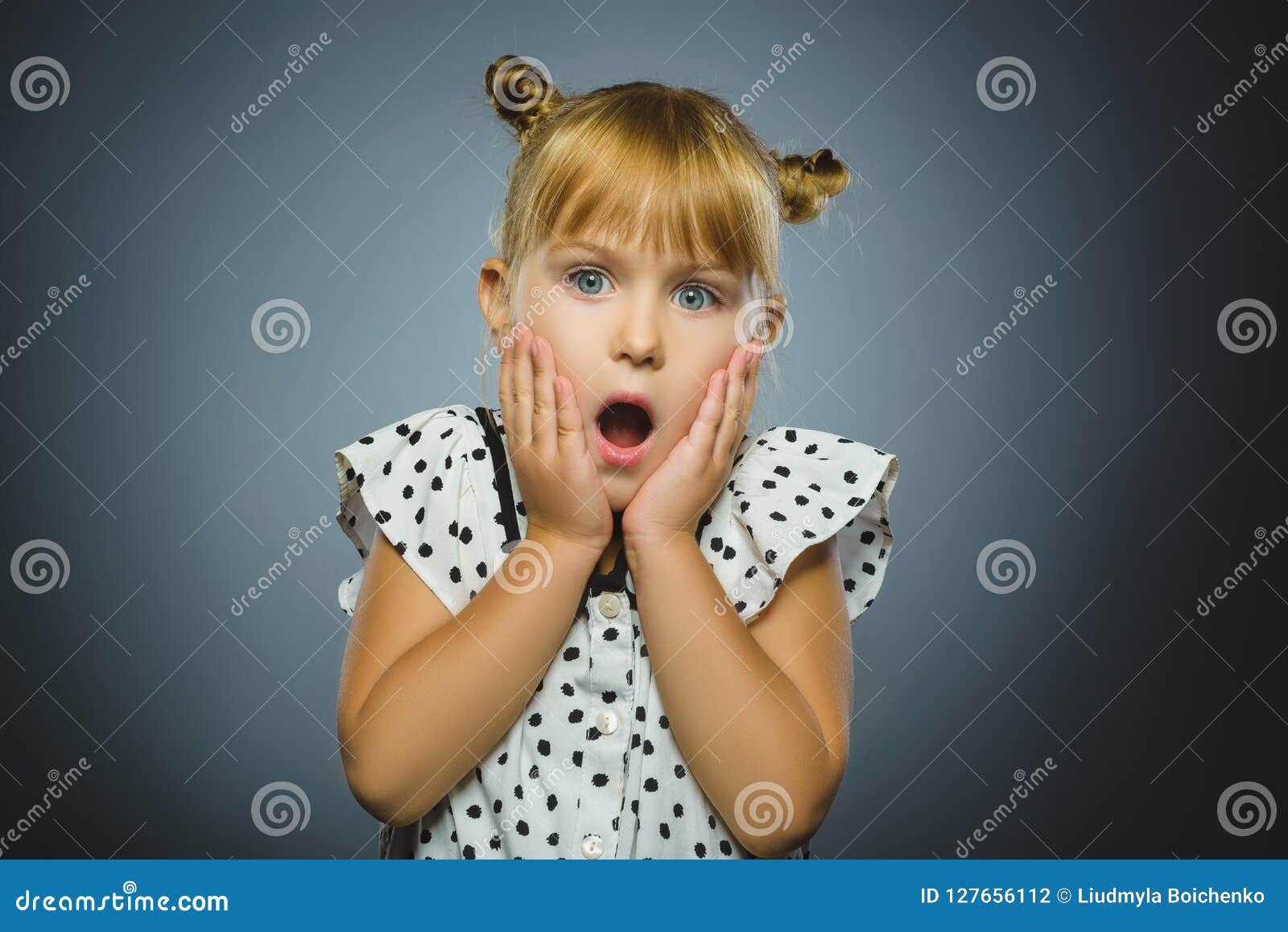 Closeup Sad Girl with Worried Stressed Face Expression Stock Photo ...