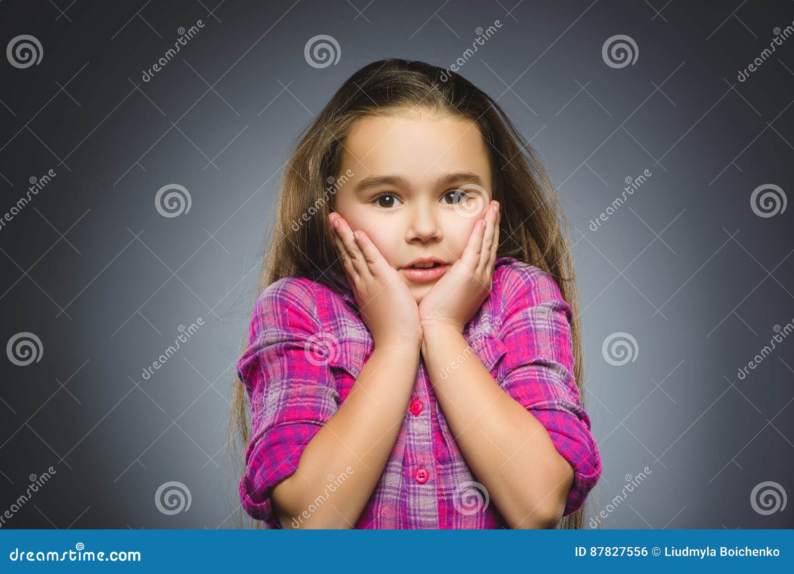 Closeup Sad Girl with Worried Stressed Face Expression Stock Photo ...