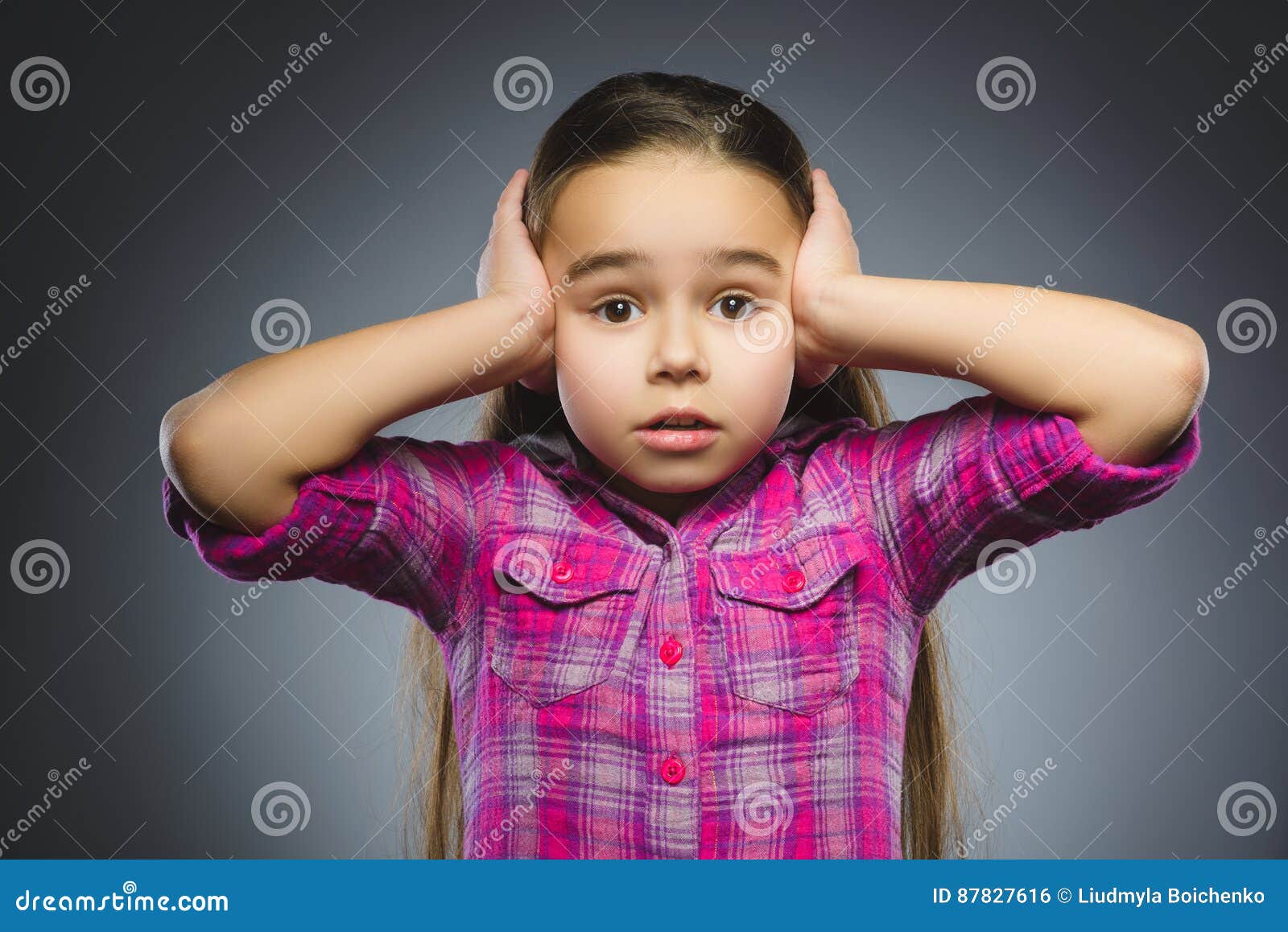 Closeup Sad Girl with Worried Stressed Face Expression Stock Photo ...