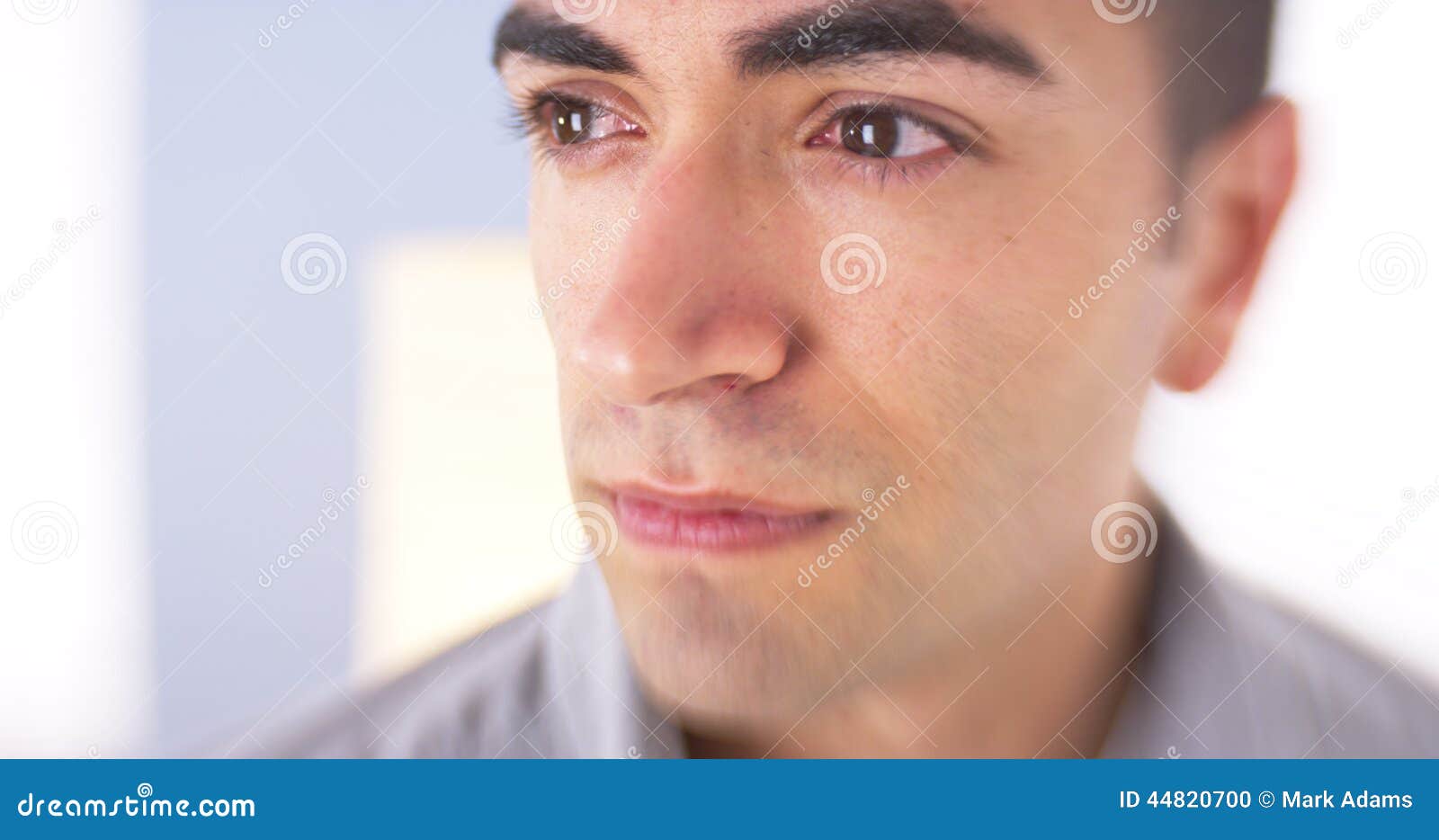Closeup of sad Mexican man stock photo. Image of mexican - 44820700