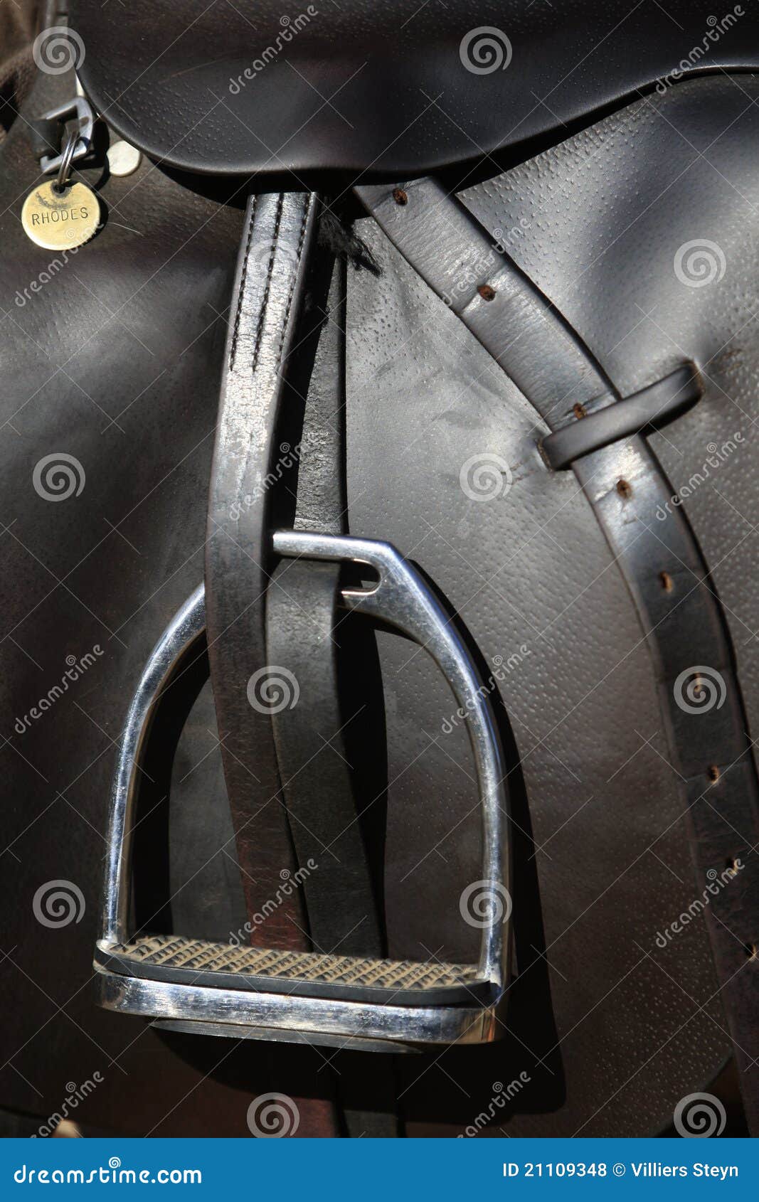 Closeup of Saddle and Riding Tack Stock Photo - Image of metal, saddle ...