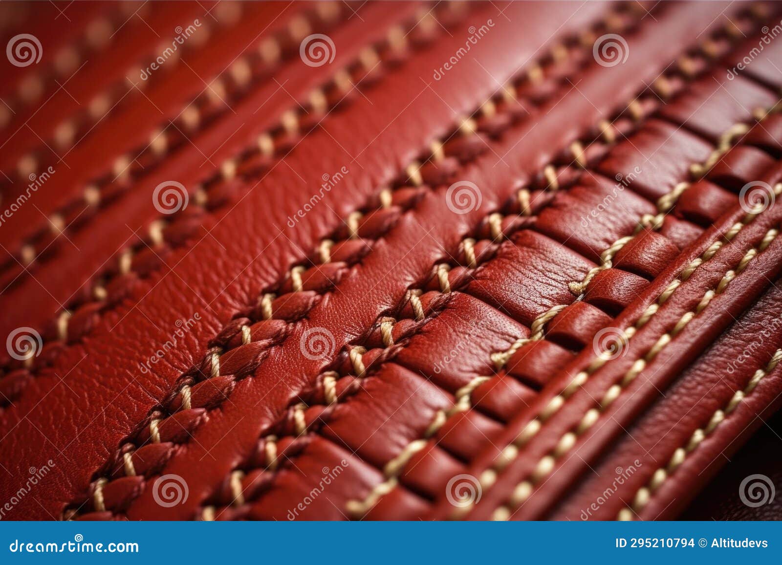 Closeup of Saddle Stitching Details Stock Photo - Image of saddle ...