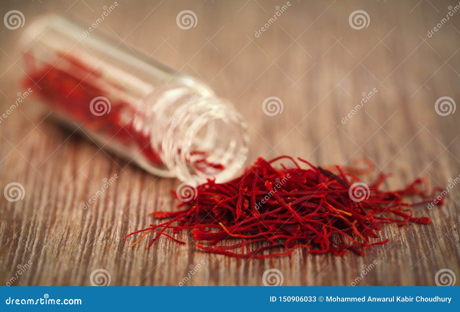 Closeup of Saffron in Bottle Stock Image - Image of isolated, orange ...