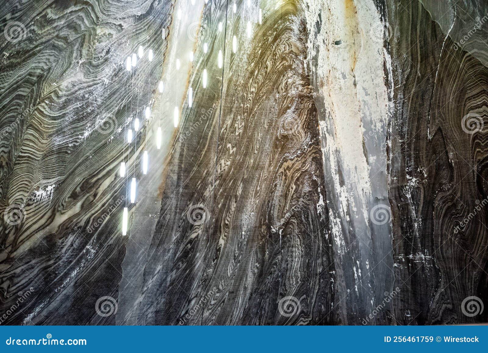 Closeup of a Salt Mine Wall with Beautiful Textures and Patterns Stock ...