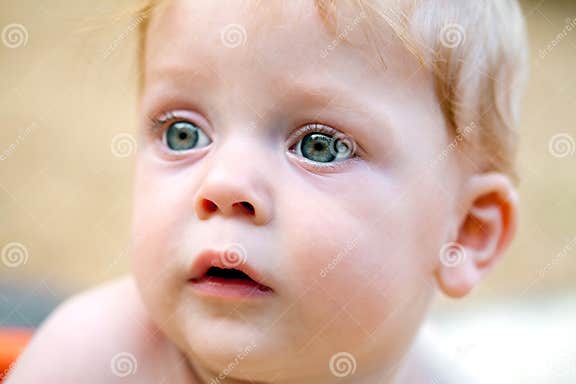 Closeup on scared face stock image. Image of alone, fear - 43268617