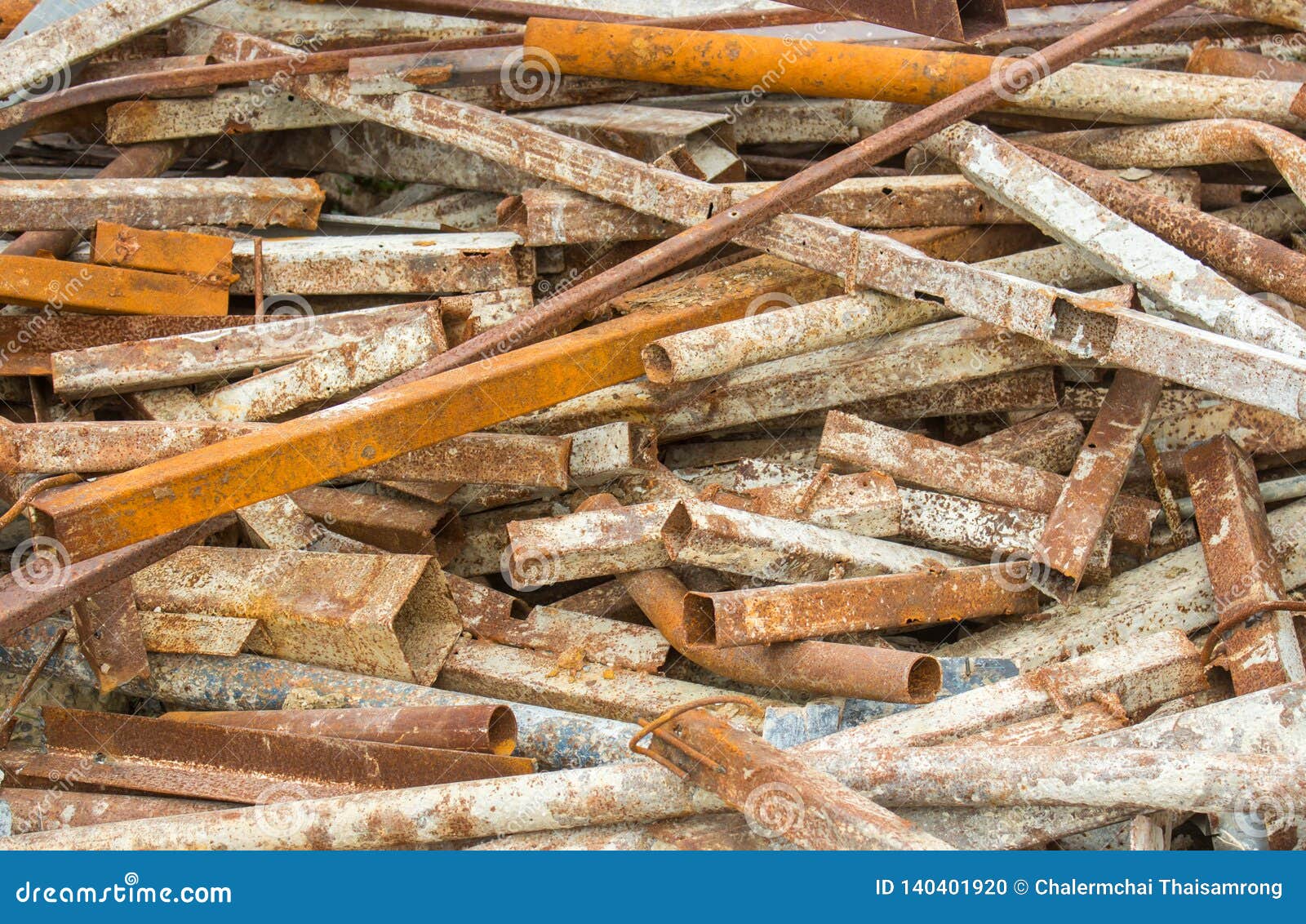 Scrap Of Steel Stacks In The Pallet. Royalty-Free Stock Image ...