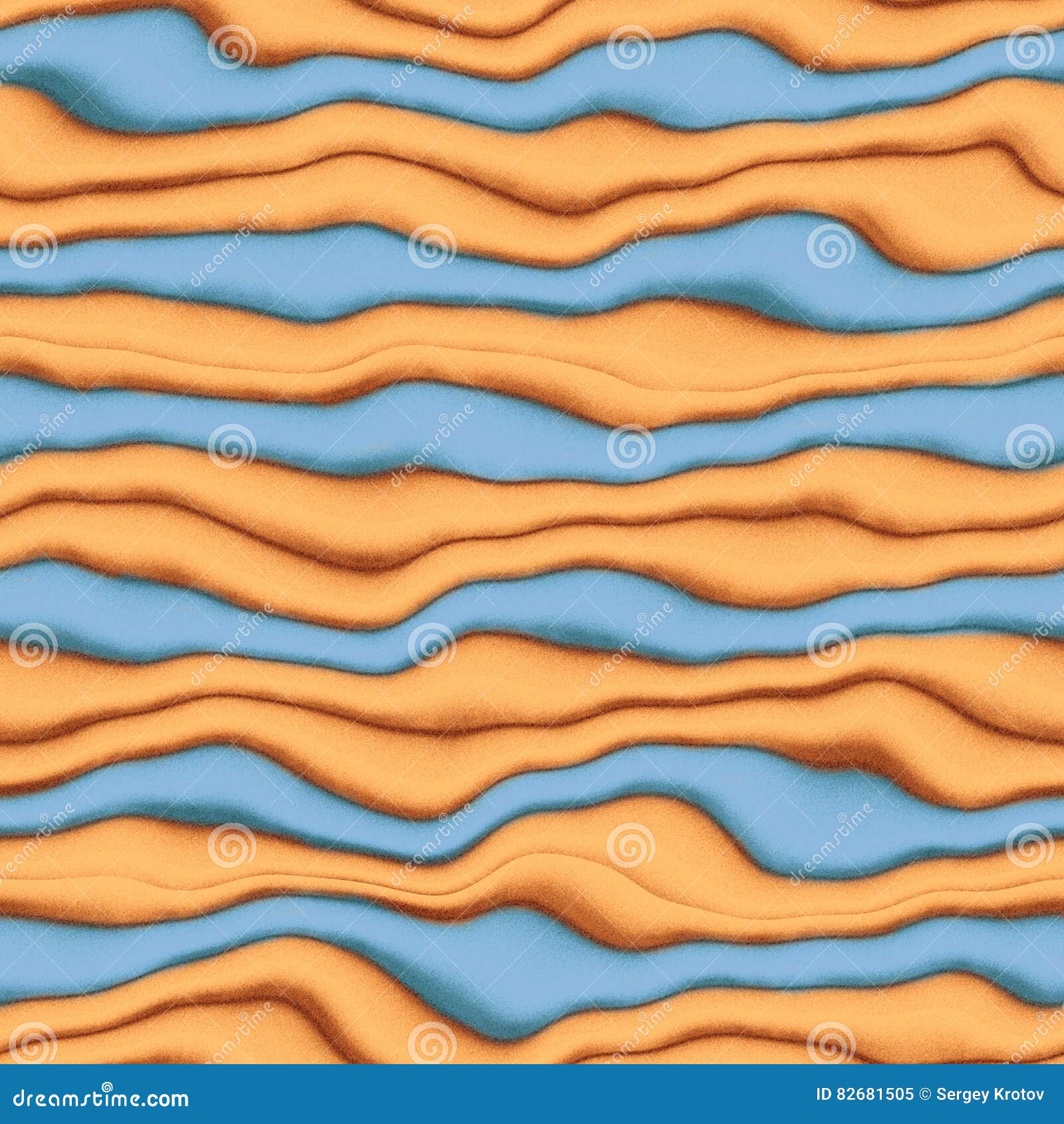 Closeup Seamless Abstract Texture of Sand. Repeatable Wave Pattern ...