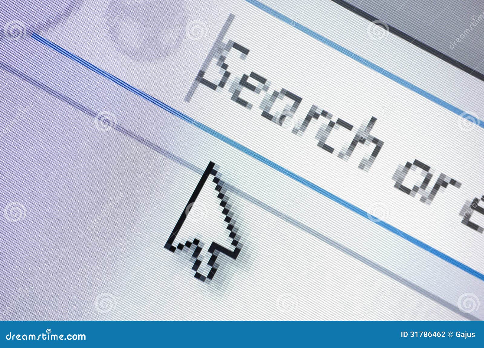 Closeup of Search Bar on Computer Monitor Stock Photo - Image of ...