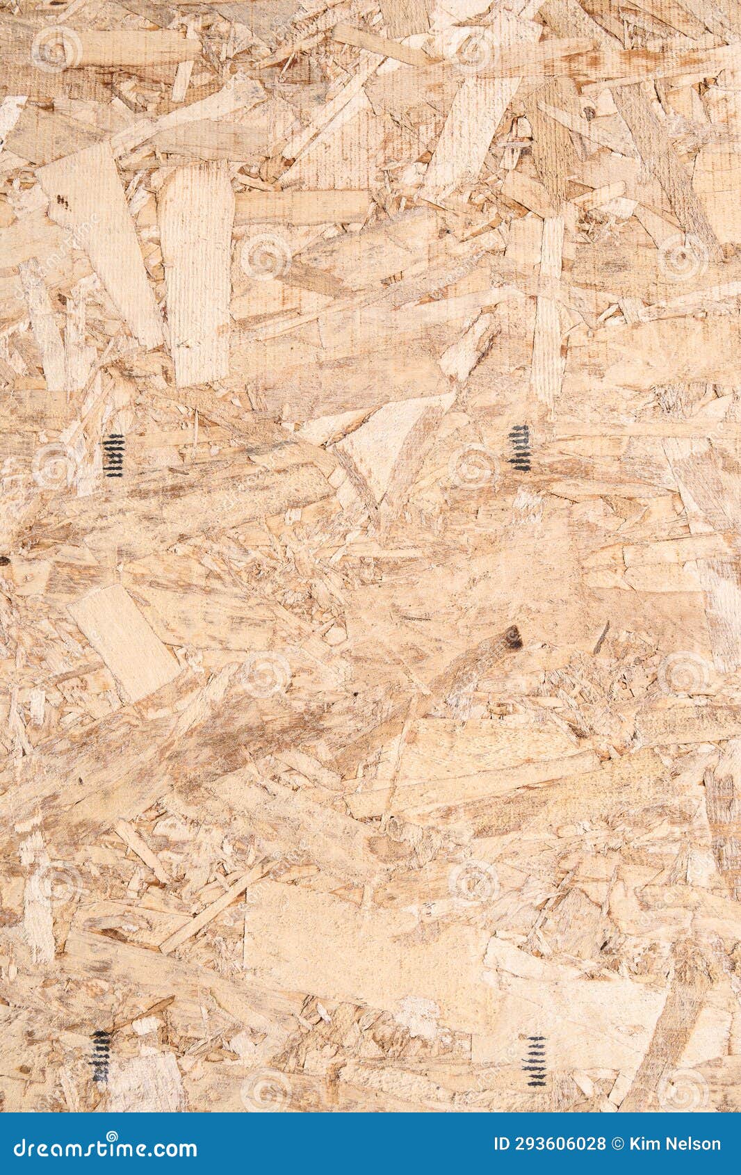 Closeup of a Section of New Oriented Strand Board (OSB) Engineered Wood ...