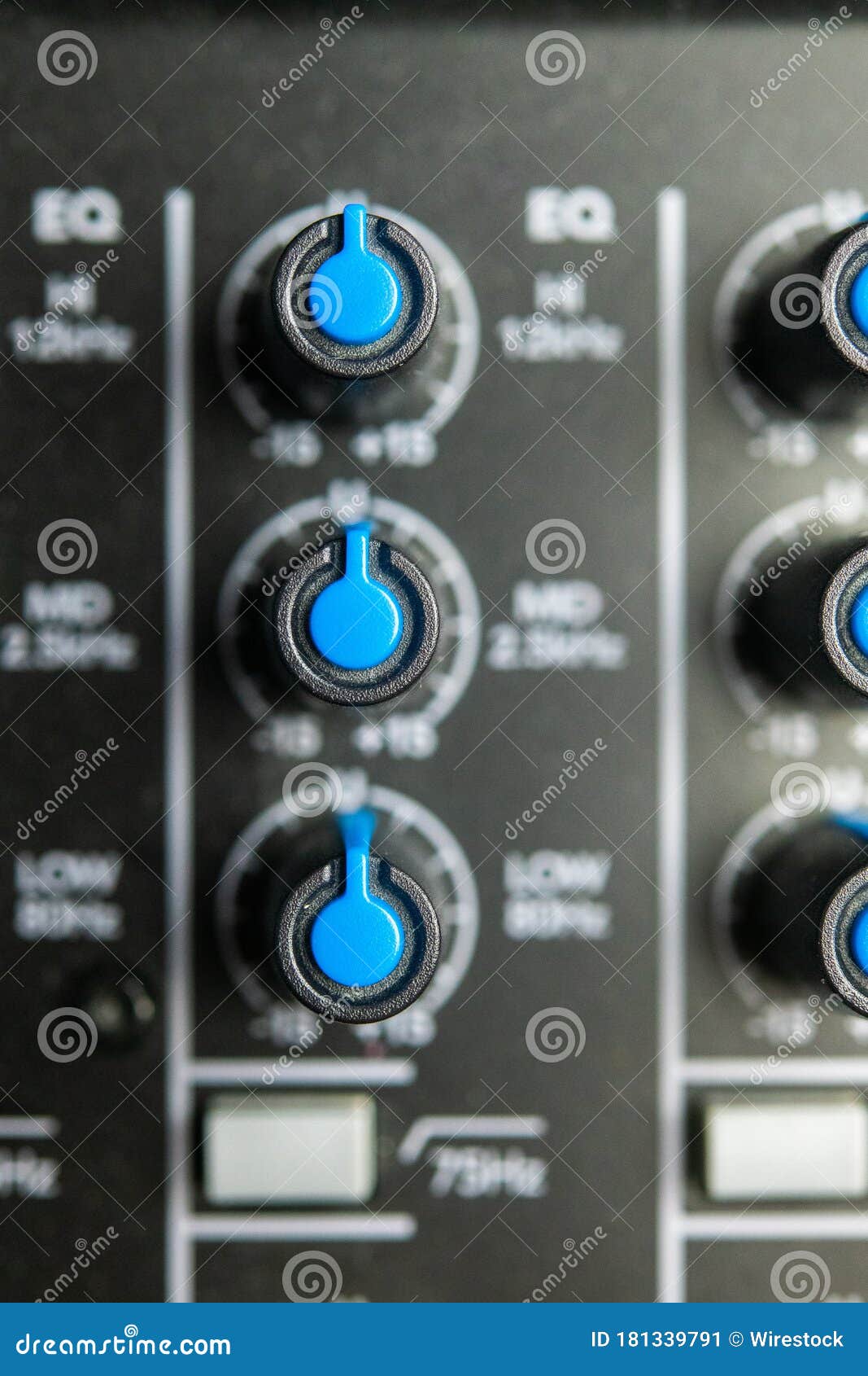 Closeup Selective Focus Shot of Dj Controller Buttons Stock Image ...