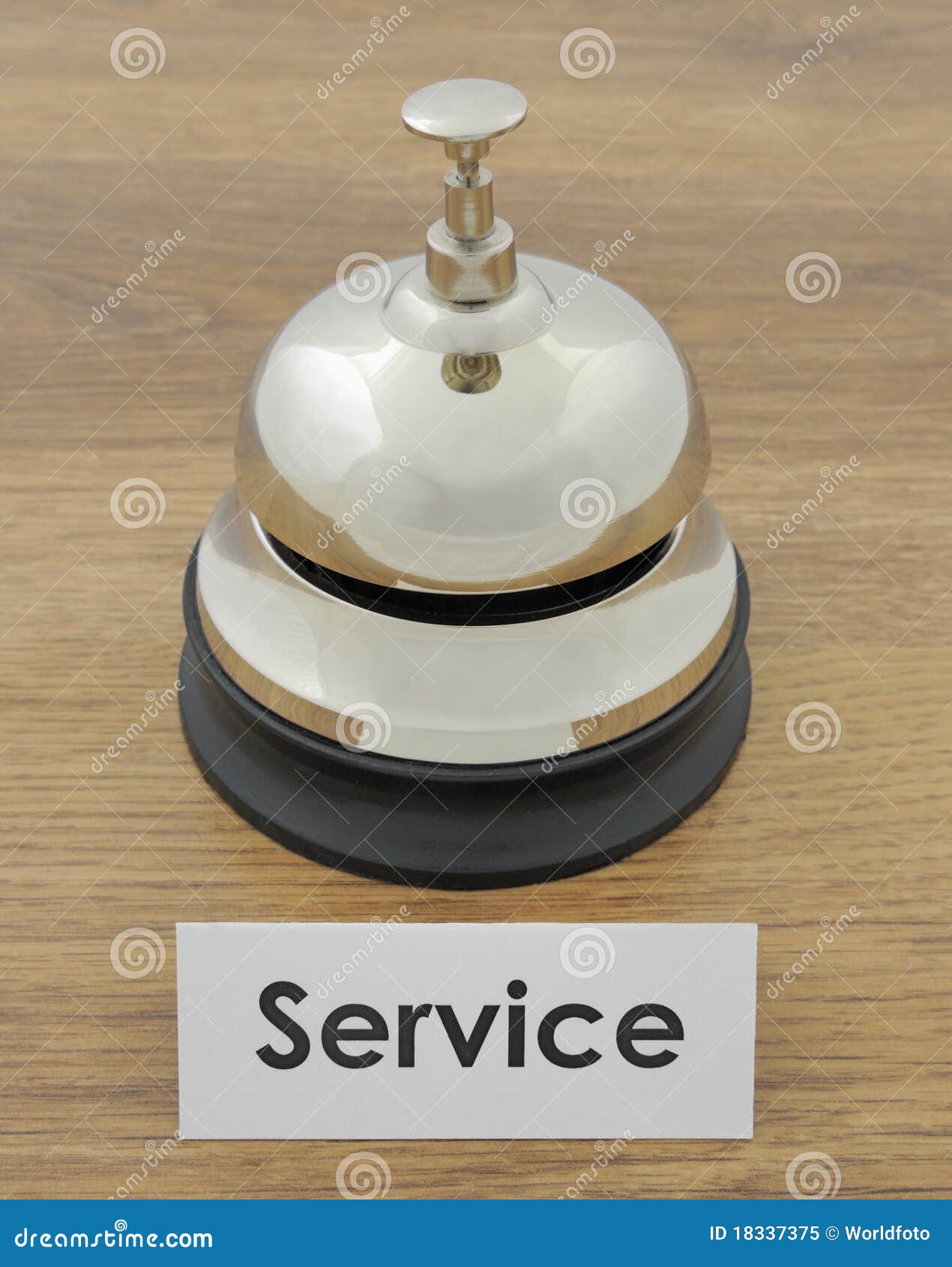 Closeup of service bell stock image. Image of business - 18337375