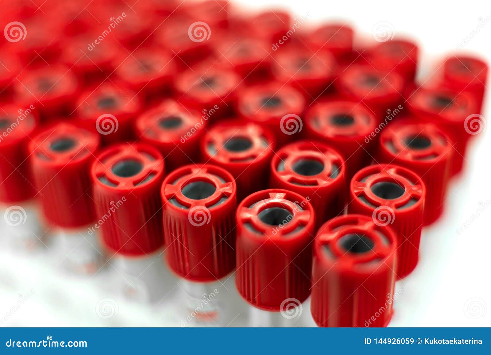 Closeup Set of Sterile Vacuum Test-tubes for Blood Sample Stock Image ...