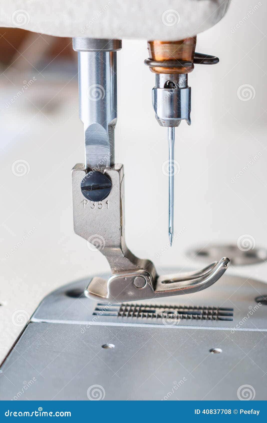 Closeup of sewing machine stock photo. Image of equipment - 40837708