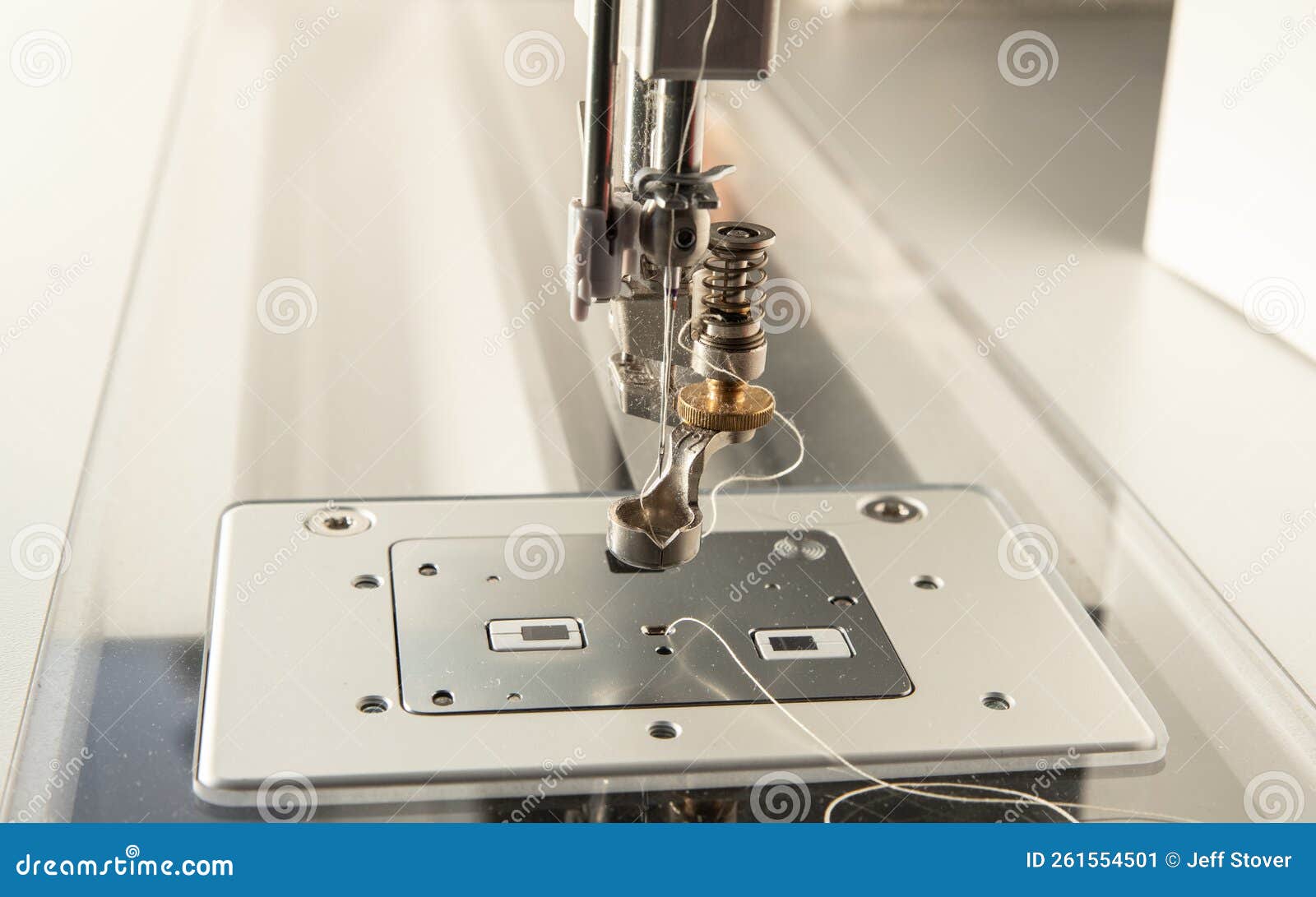 Closeup of a Sewing Machine Presser Foot for Quilting and General ...