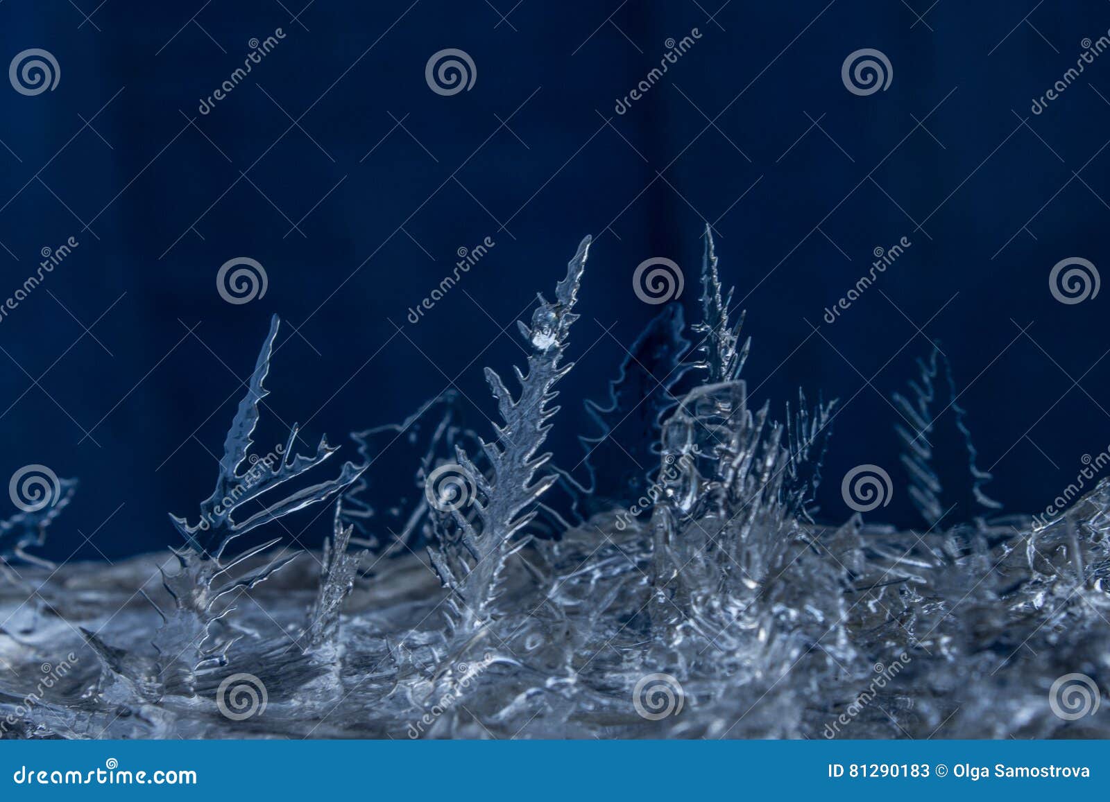 Closeup Sharp Cool Looking Pieces of Ice into Beautiful Pieces on a ...
