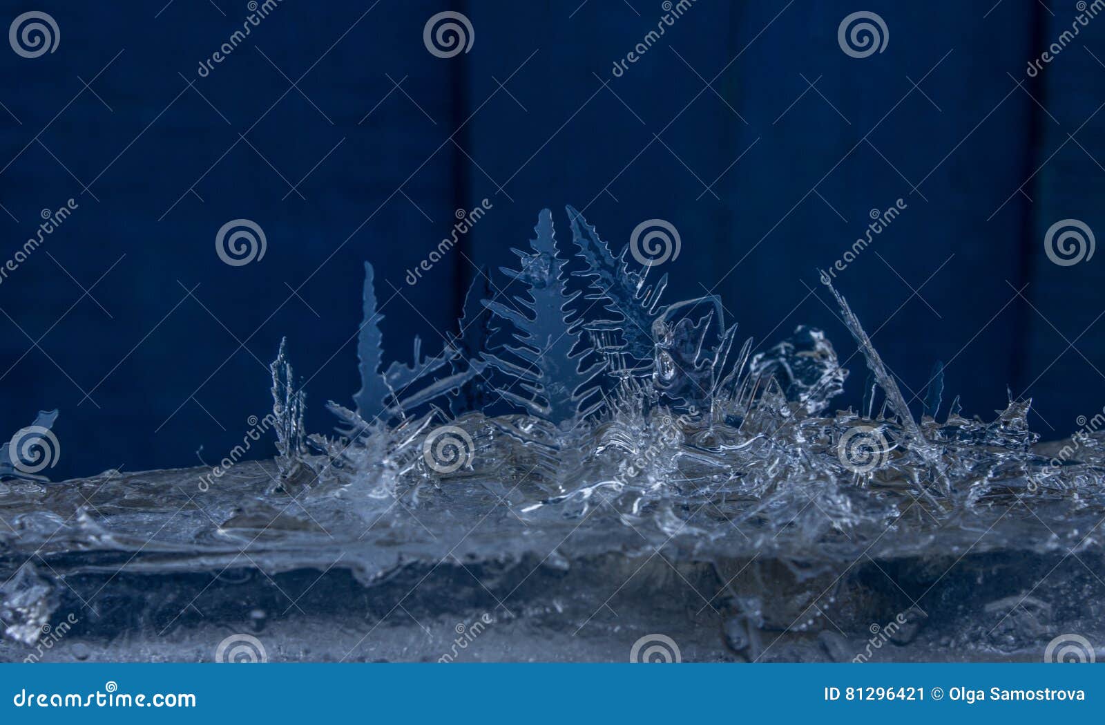Closeup Sharp Cool Looking Pieces of Ice into Beautiful Pieces on a ...