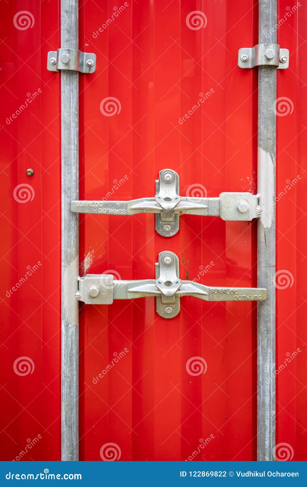 Closeup of Shipping Storage Container Pad Locks. Stock Photo - Image of ...