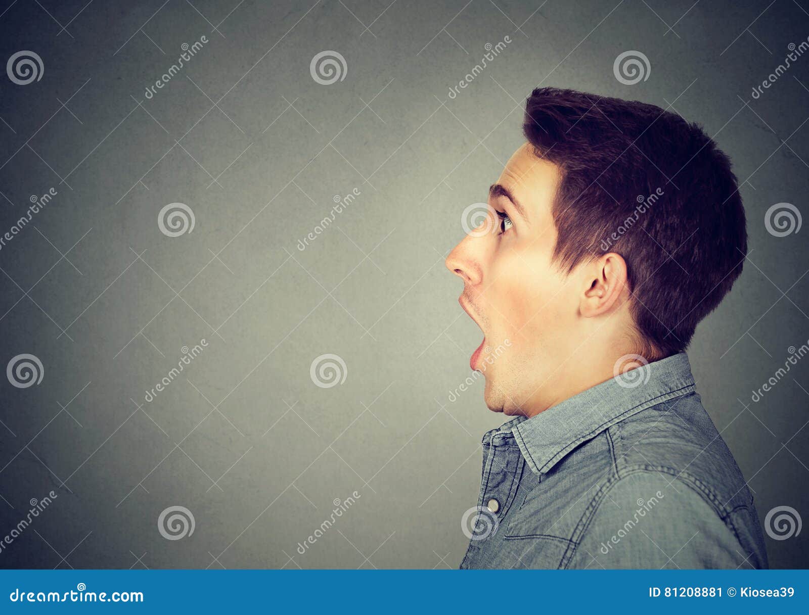 Closeup Shocked Dazed Young Man Stock Image - Image of facial, grey ...