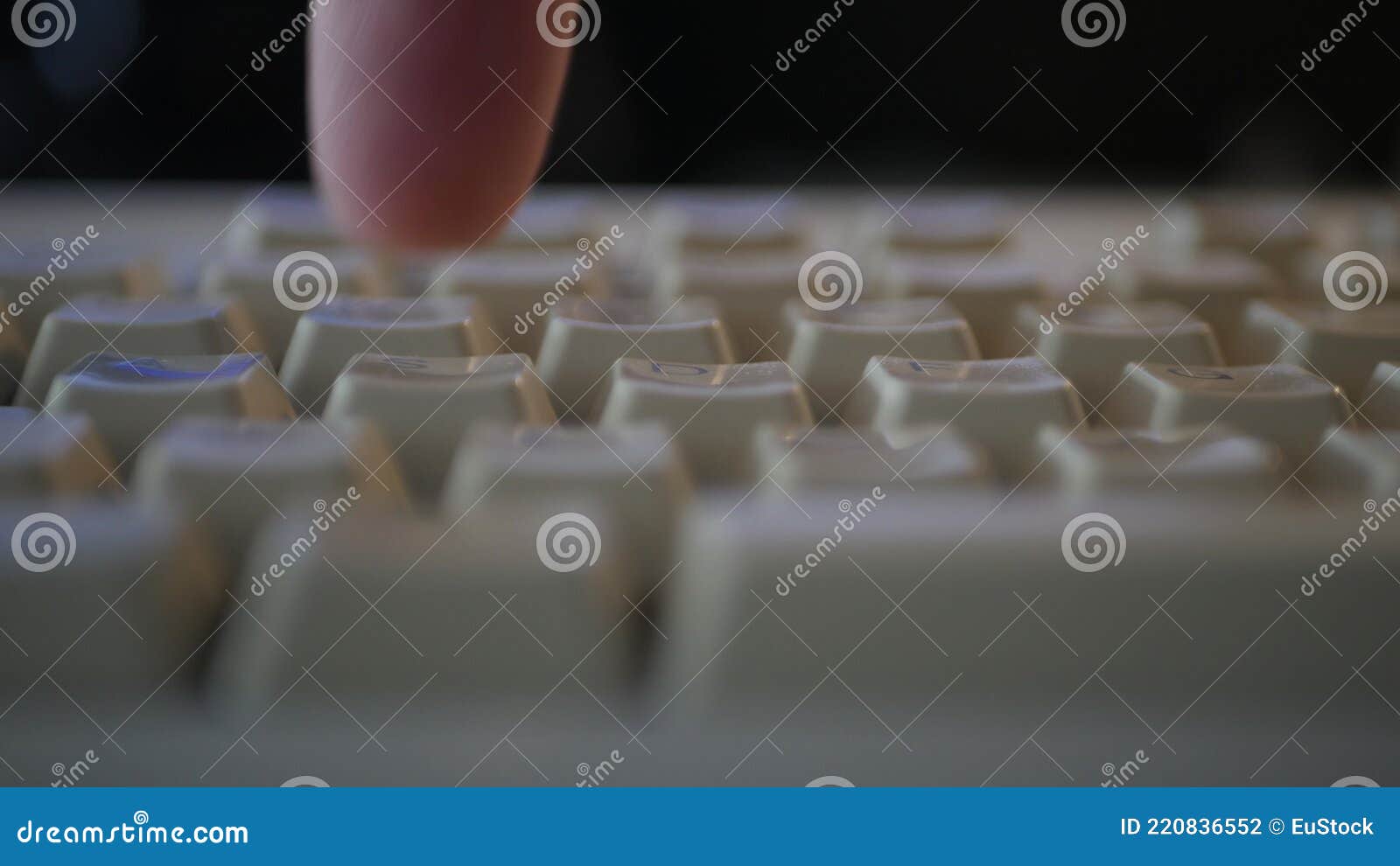 Closeup Shooting with a Keyboard and a Computer Programmer Typing Code Line on PC. Stock Footage ...