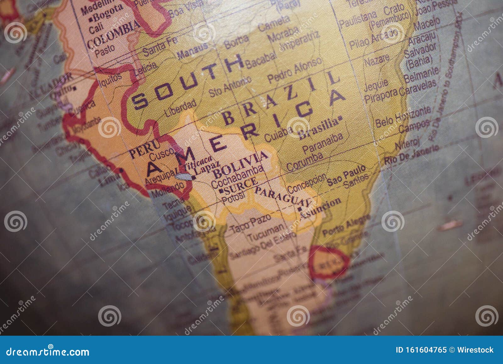 Map Of America On Globe Map. Stock Photography | CartoonDealer.com ...