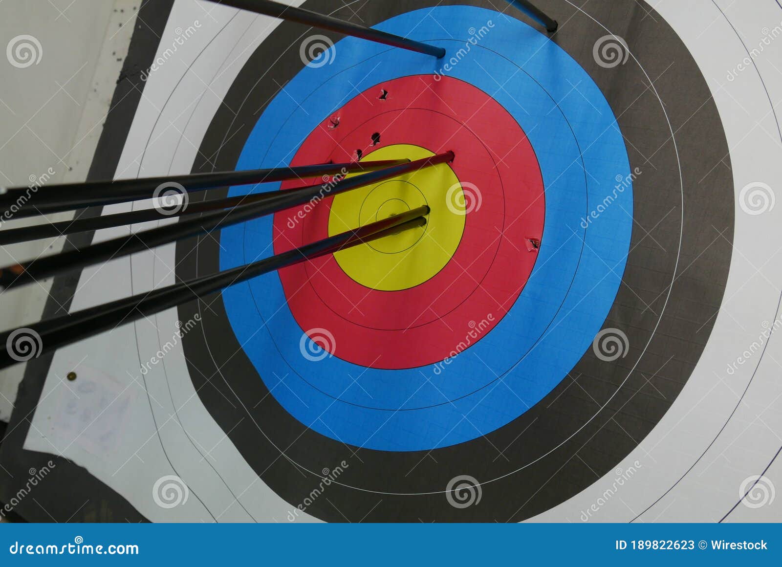 Closeup Shot of Arrows in Archery Target - Concept of Success Stock ...