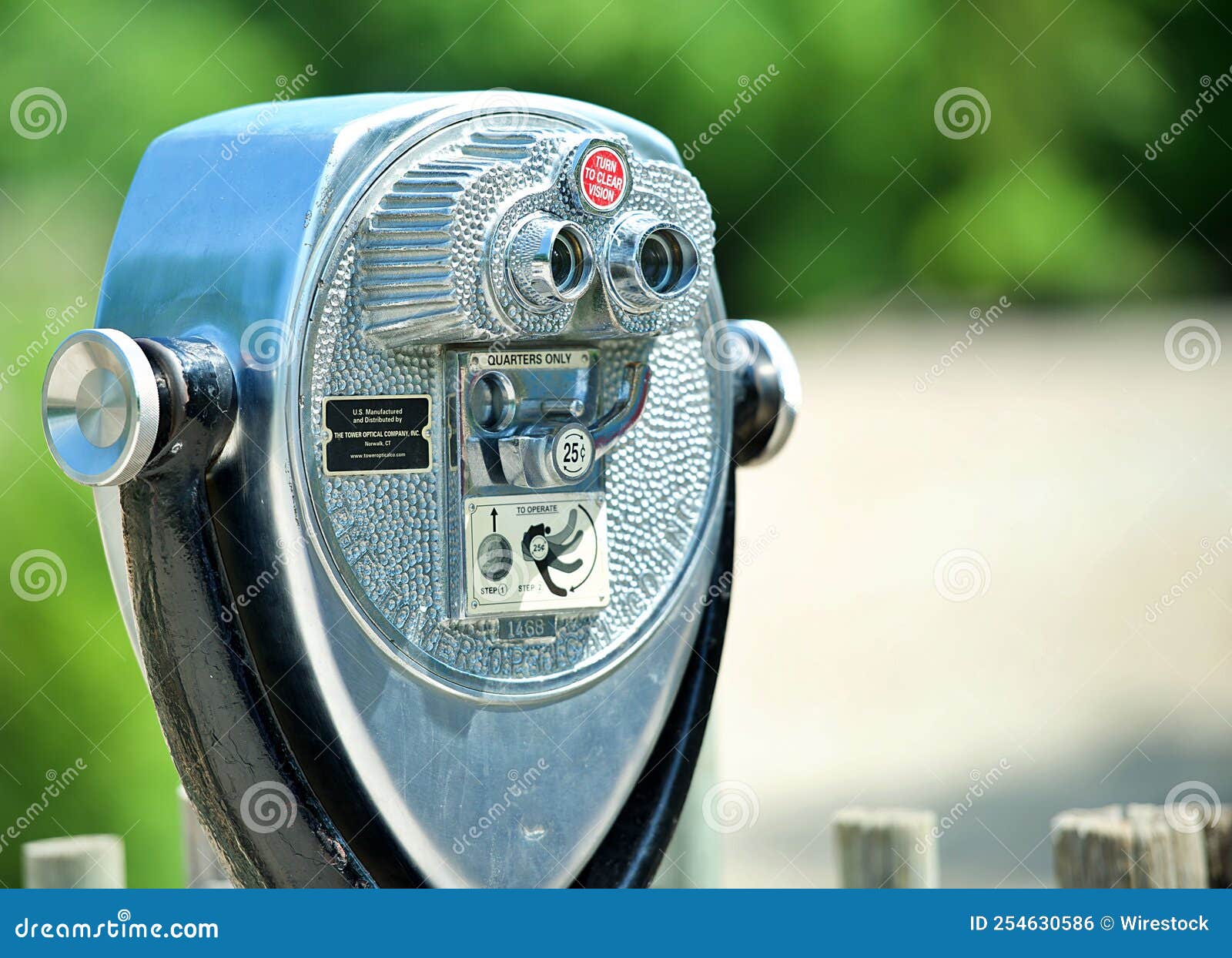 Closeup Shot of the Binocular Tower Viewer Stock Photo - Image of ...