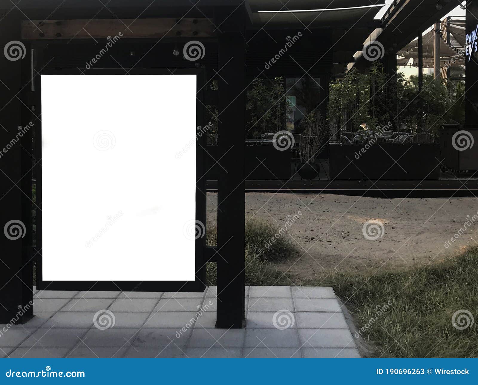 Closeup Shot of a Blank White Screen in the Mall - Perfect for Your ...