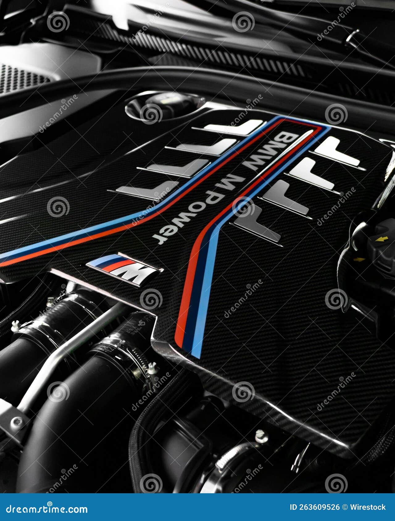Closeup Shot of the BMW M5 Engine Bay Editorial Photo - Image of ...