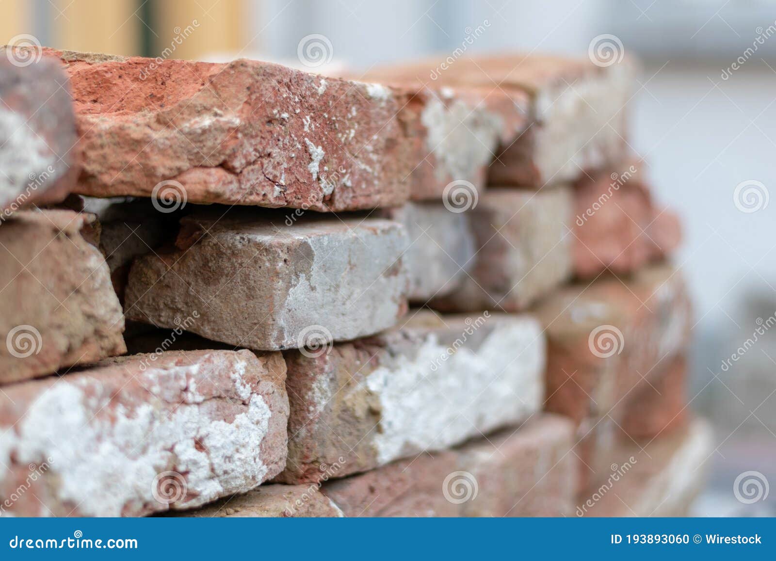 Closeup Shot of Bricks Stacked on Each Other Stock Photo - Image of ...