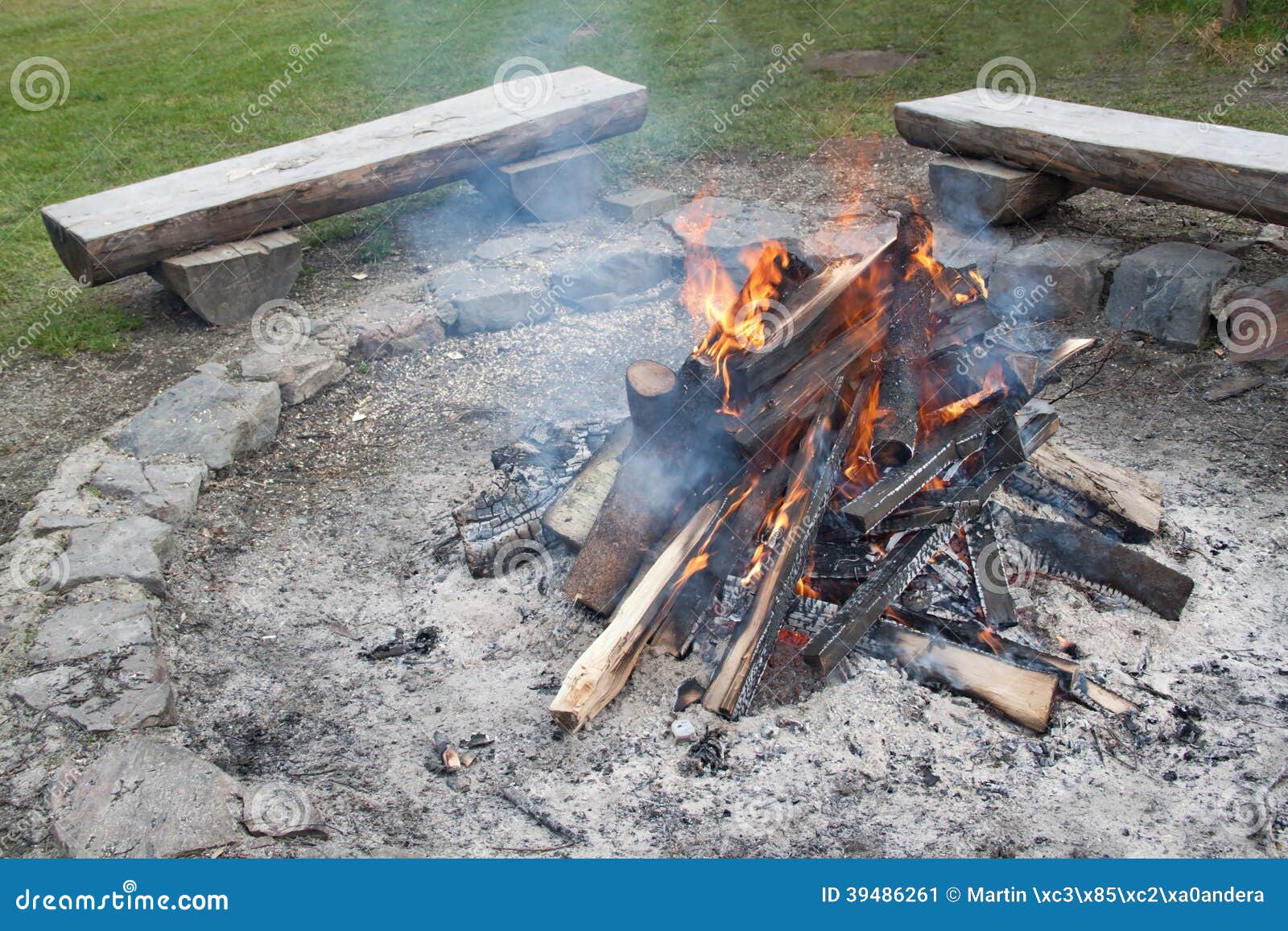 Closeup Shot of Camping Fire Stock Image - Image of burnt, burning ...