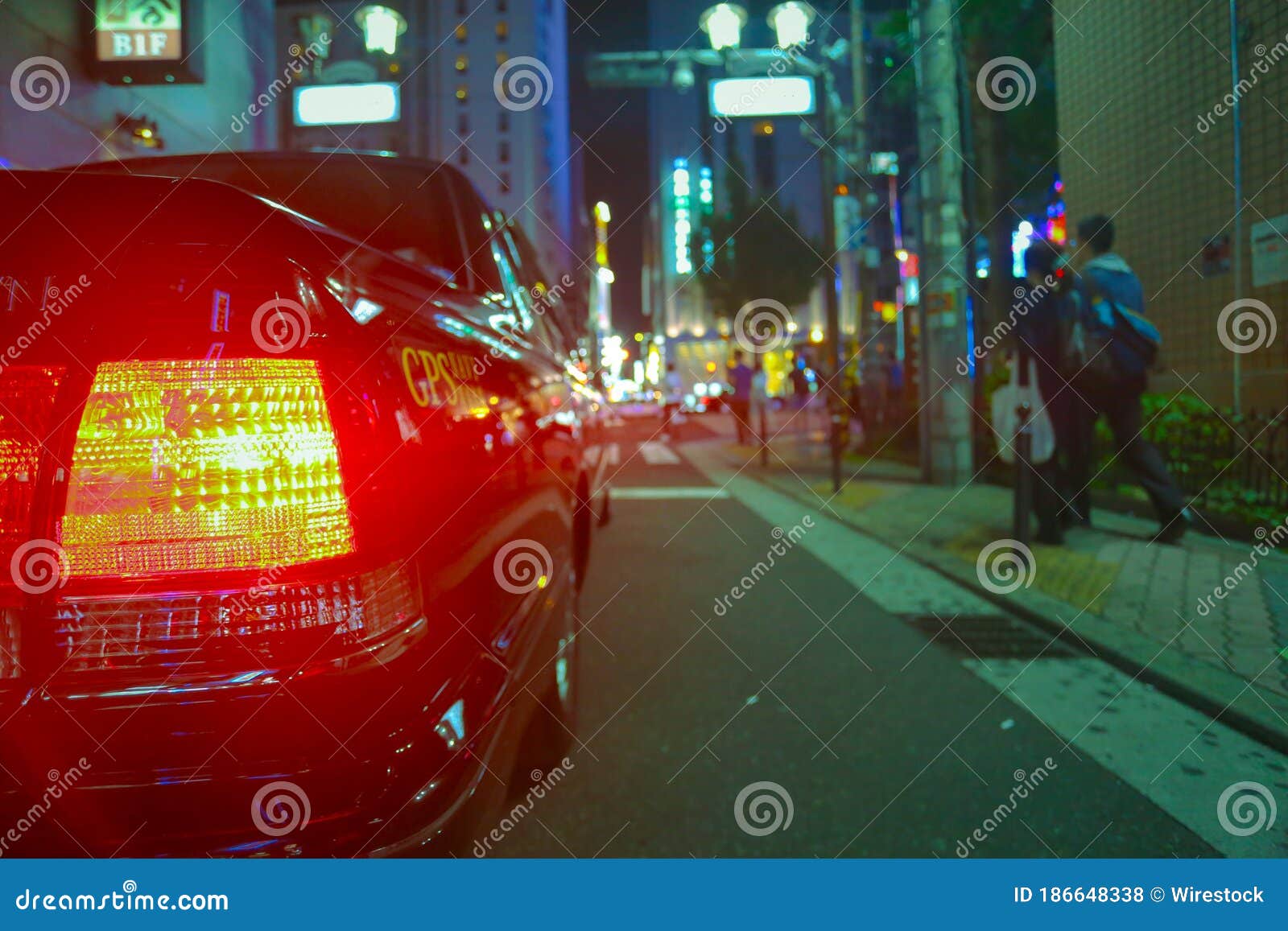 Closeup Shot of Car Backlight in the Street Stock Photo - Image of ...