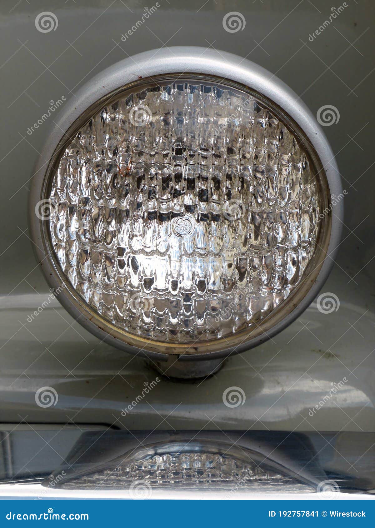 Closeup Shot of a Car Headlight Stock Image - Image of headlamp, close ...