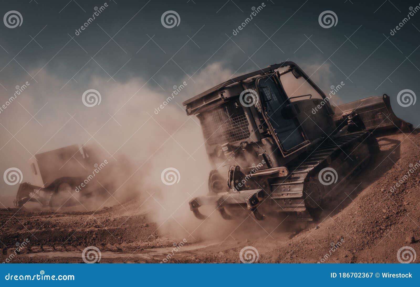 Closeup Shot of a Caterpillar Working O the Field Stock Image - Image ...