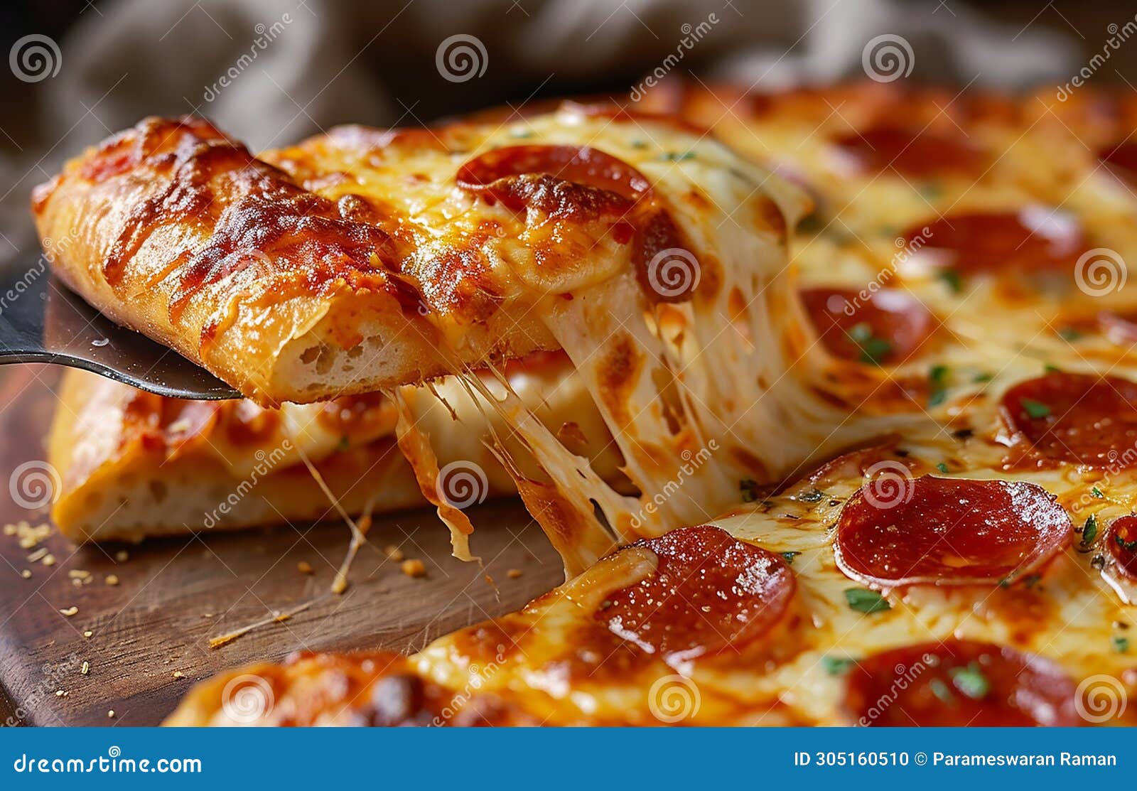 Cheesy Pepperoni Pizza Slice Royalty-Free Stock Image | CartoonDealer ...