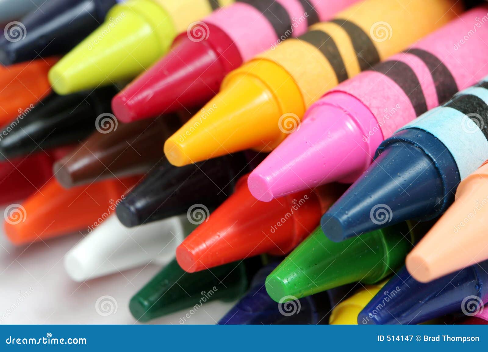 Closeup Shot of Colorful Crayons Stock Image - Image of orange ...