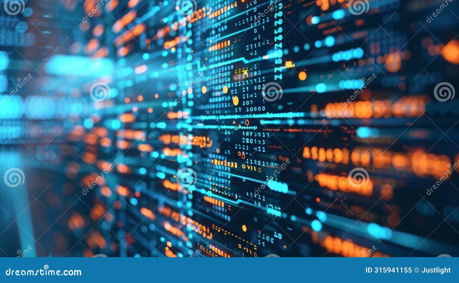 A Closeup Shot of a Computer Screen with Lines of Code and Algorithms ...