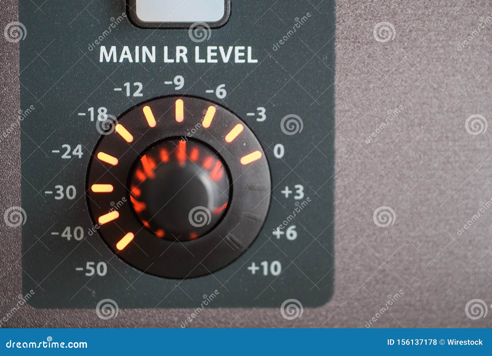 Closeup Shot of the Control Panel of a Professional Audio Recording ...