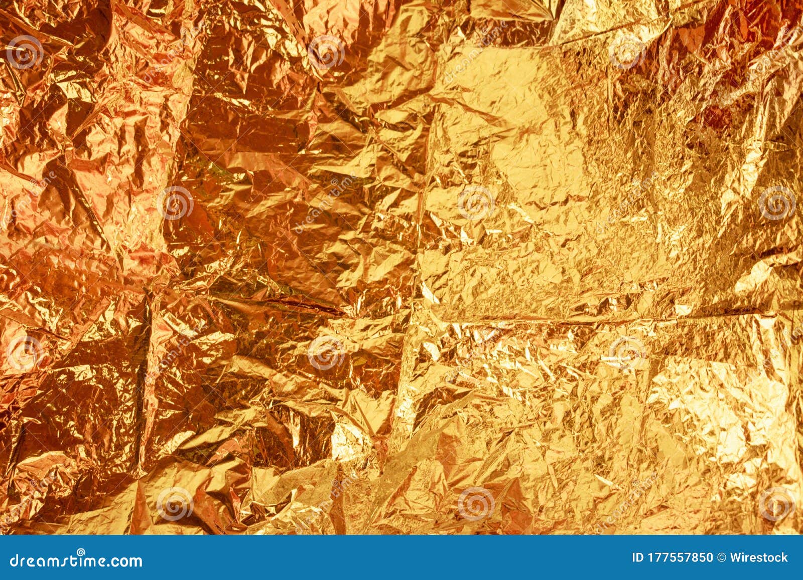 Closeup Shot of a Crumpled Golden Candy Wrapper Stock Photo - Image of ...