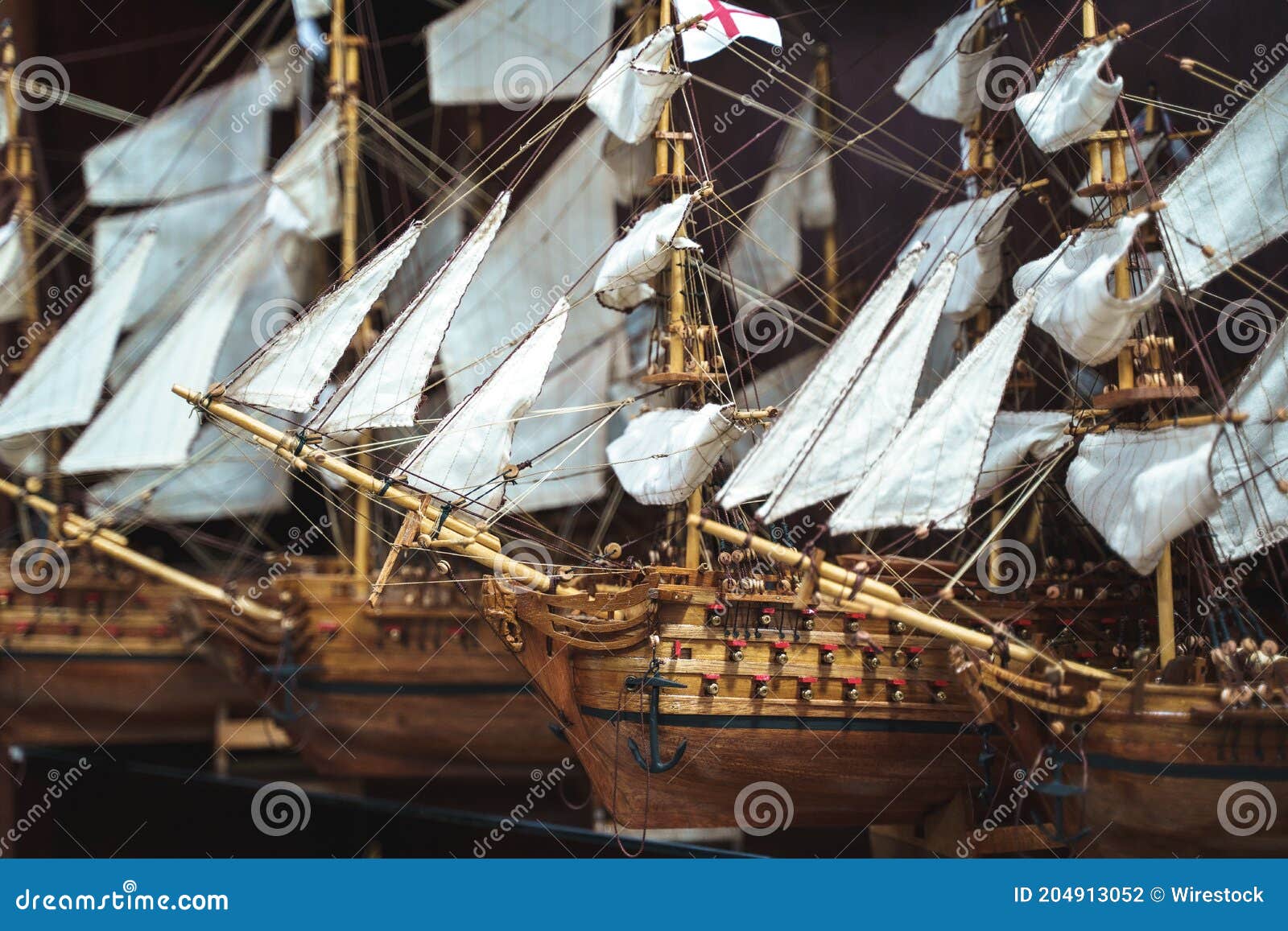 Closeup Shot of Decorative Ships Editorial Photography - Image of metal ...