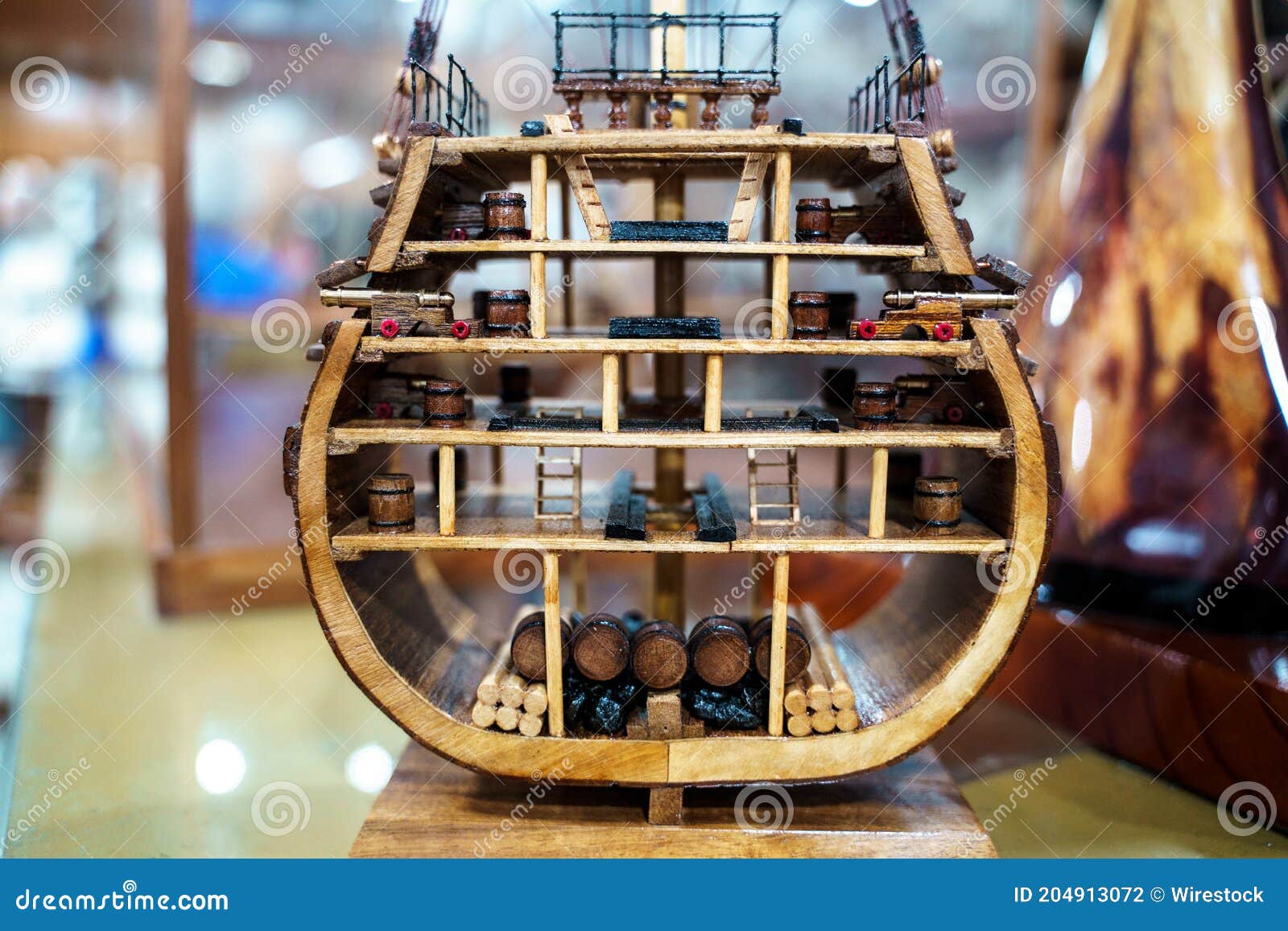 Closeup Shot of Decorative Ships Editorial Photography - Image of yacht ...