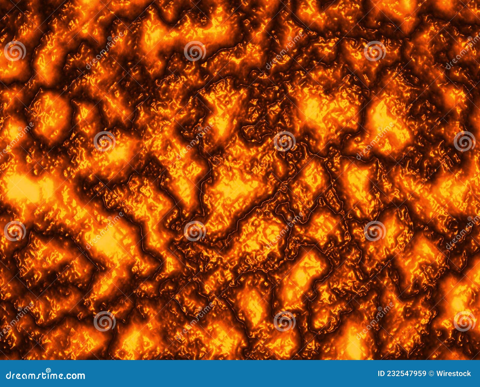 Closeup Shot of Details on Magma for Wallpapers Stock Illustration ...