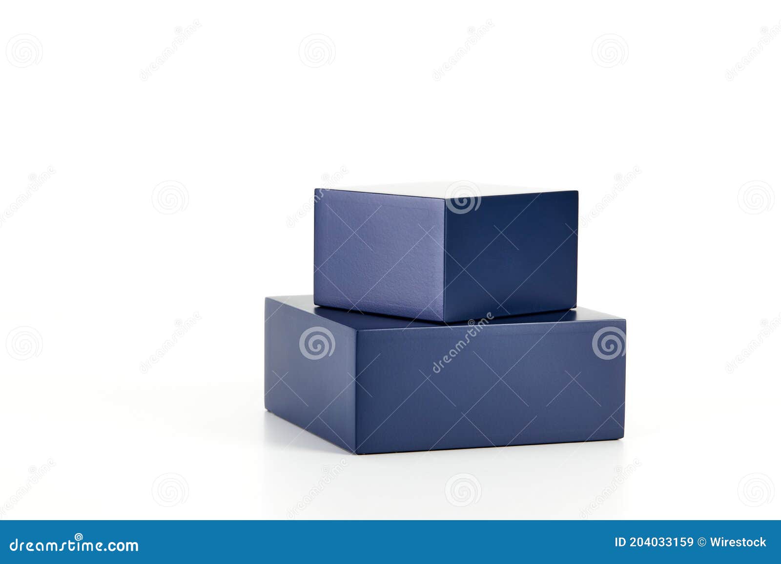 Closeup Shot of Different Size Cubes on White Background Stock Image ...