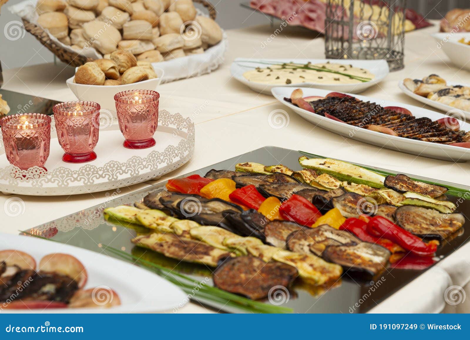 Closeup Shot of a Dining Table Full of Different Kinds of Assorted Food ...