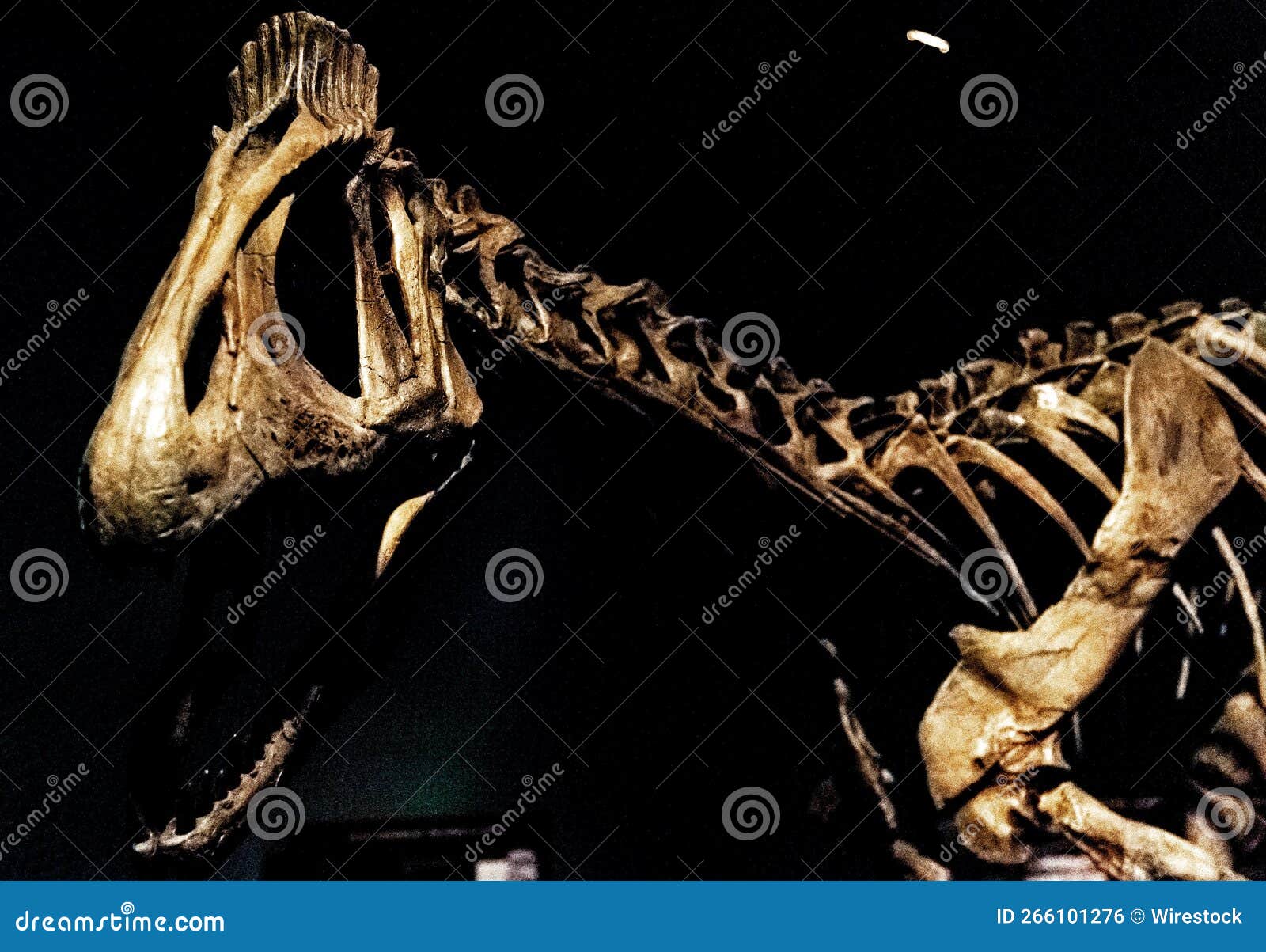 Closeup Shot of a Dinosaur Skeleton in the Chicago Field Museum ...