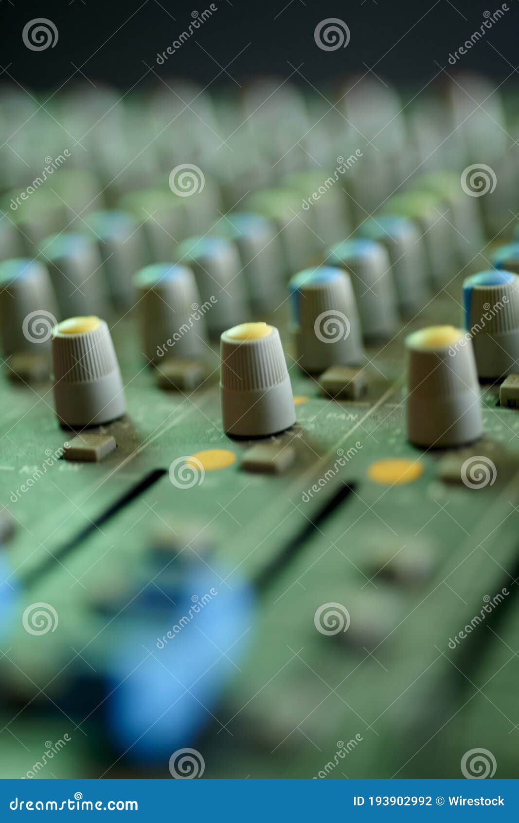 Closeup Shot of DJ Controller Faders Stock Photo - Image of faders ...