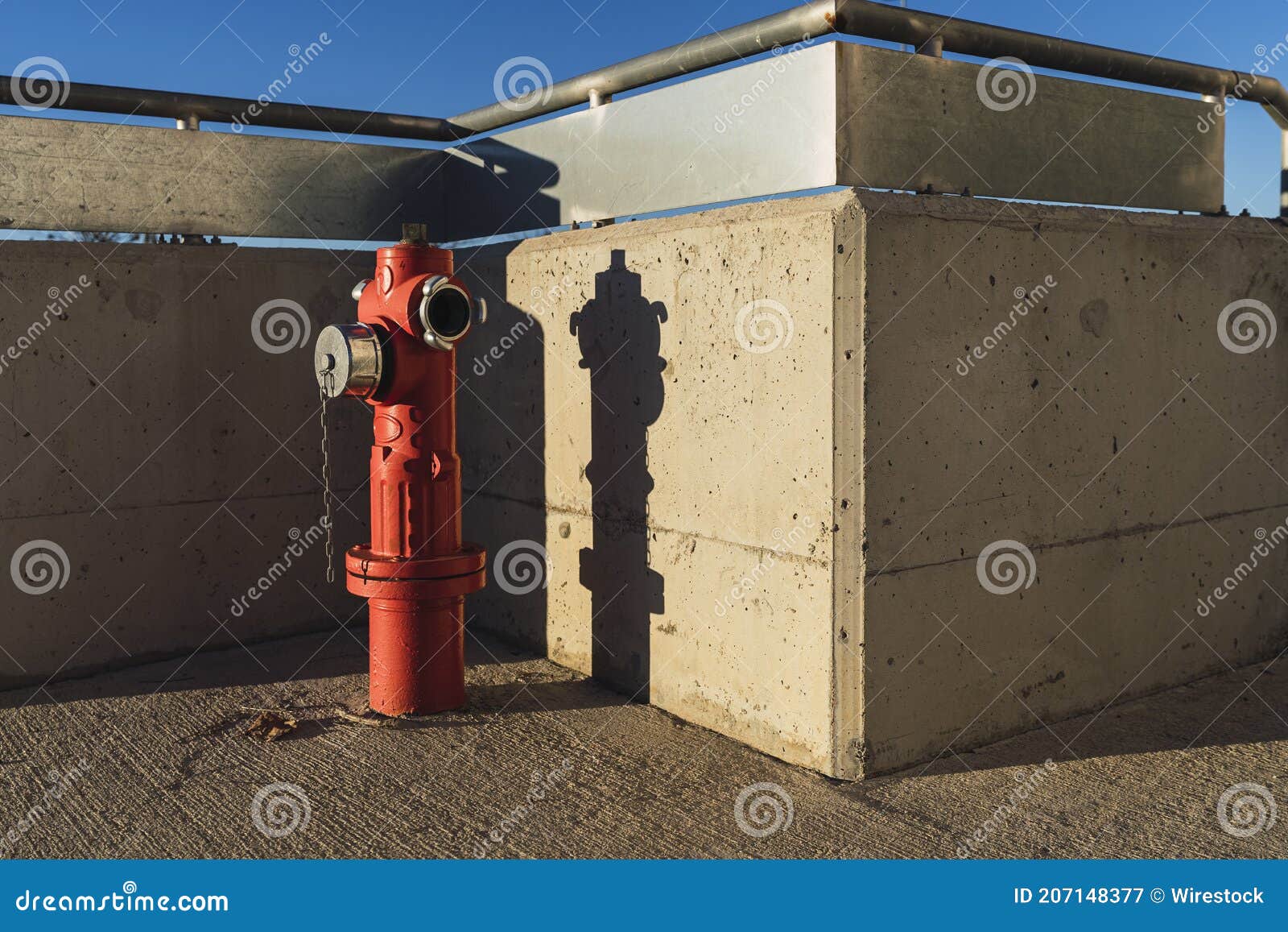 Closeup Shot of a Fire Hydrant on the Roof of a Building Stock Image ...