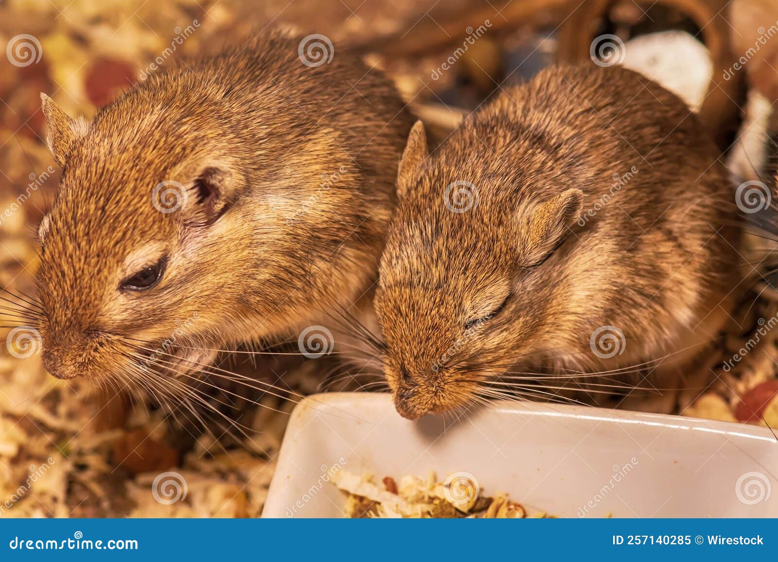 Closeup Shot of Gerbil or Desert Rats Stock Image - Image of rodent ...